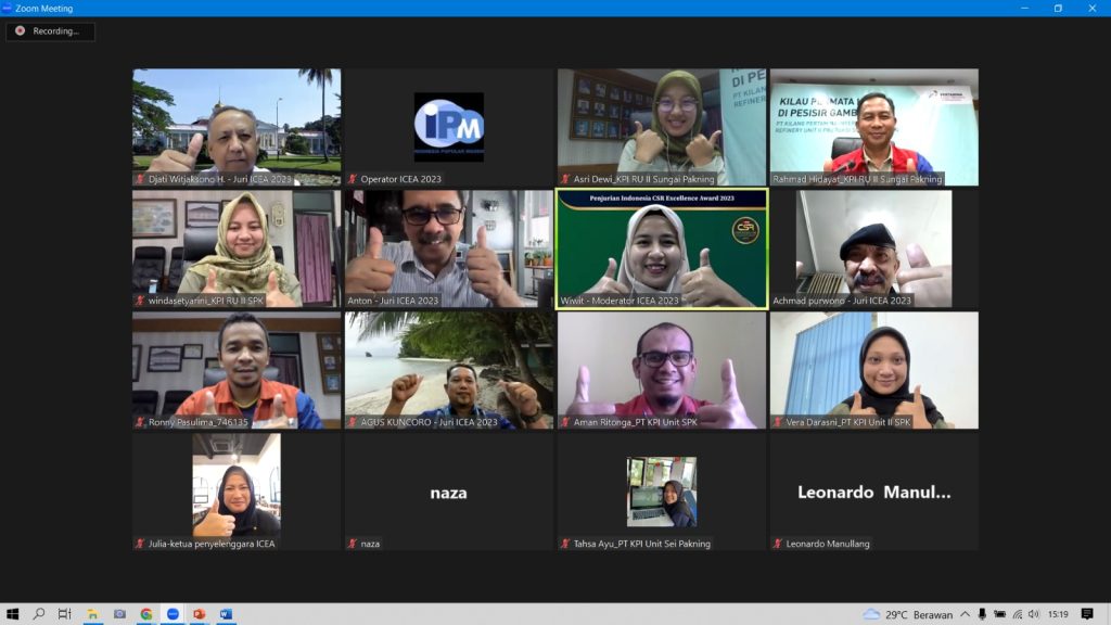 PT KPI RU II Sungai Pakning Ikuti Wawancara Penjurian ICEA 2023